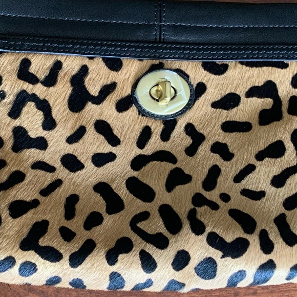 Coach | Bags | Coach Cheetah Leopard Print Leather Clutch Bag | Poshmark